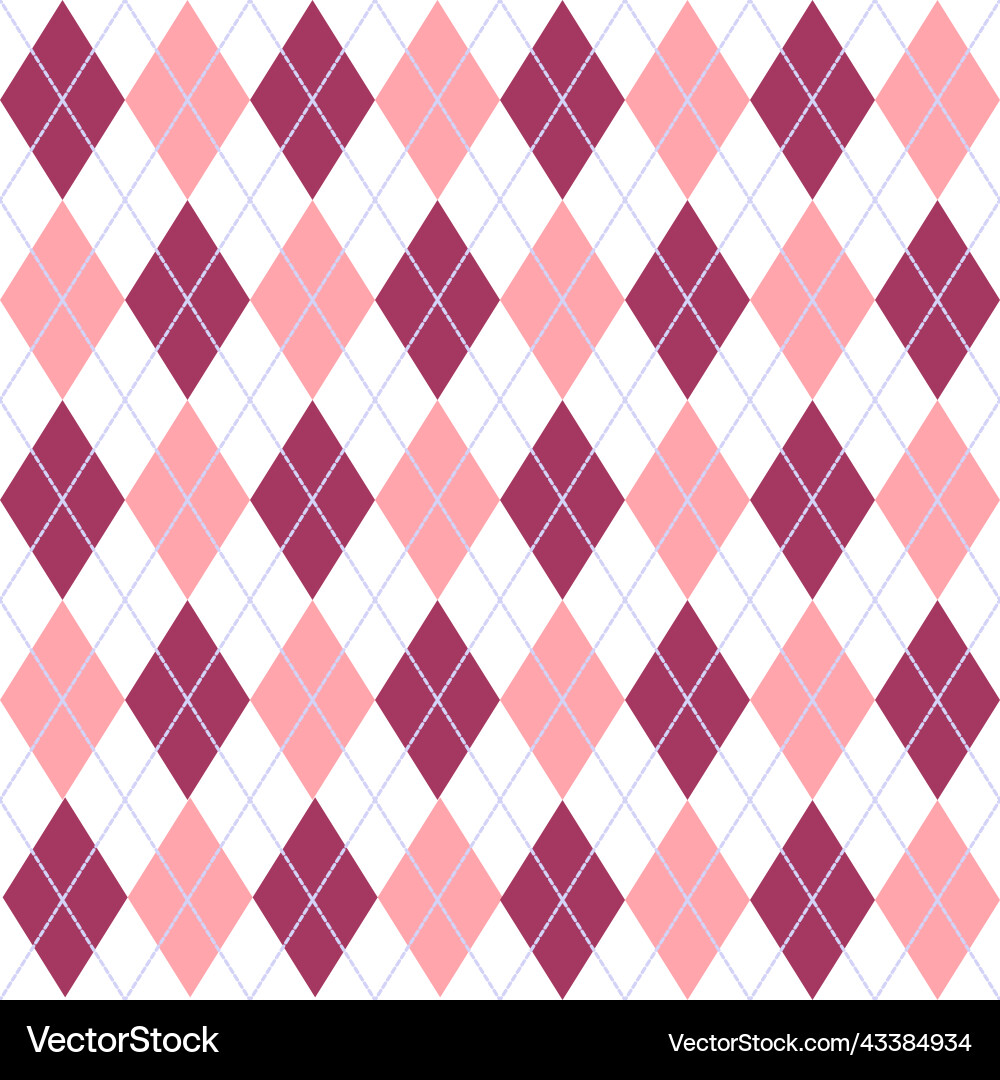 Argyle pattern seamless background Royalty Free Vector Image