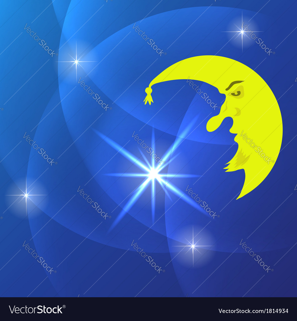 Moon background Royalty Free Vector Image - VectorStock