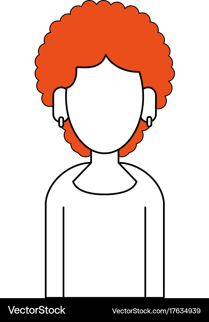 Avatar woman character Royalty Free Vector Image