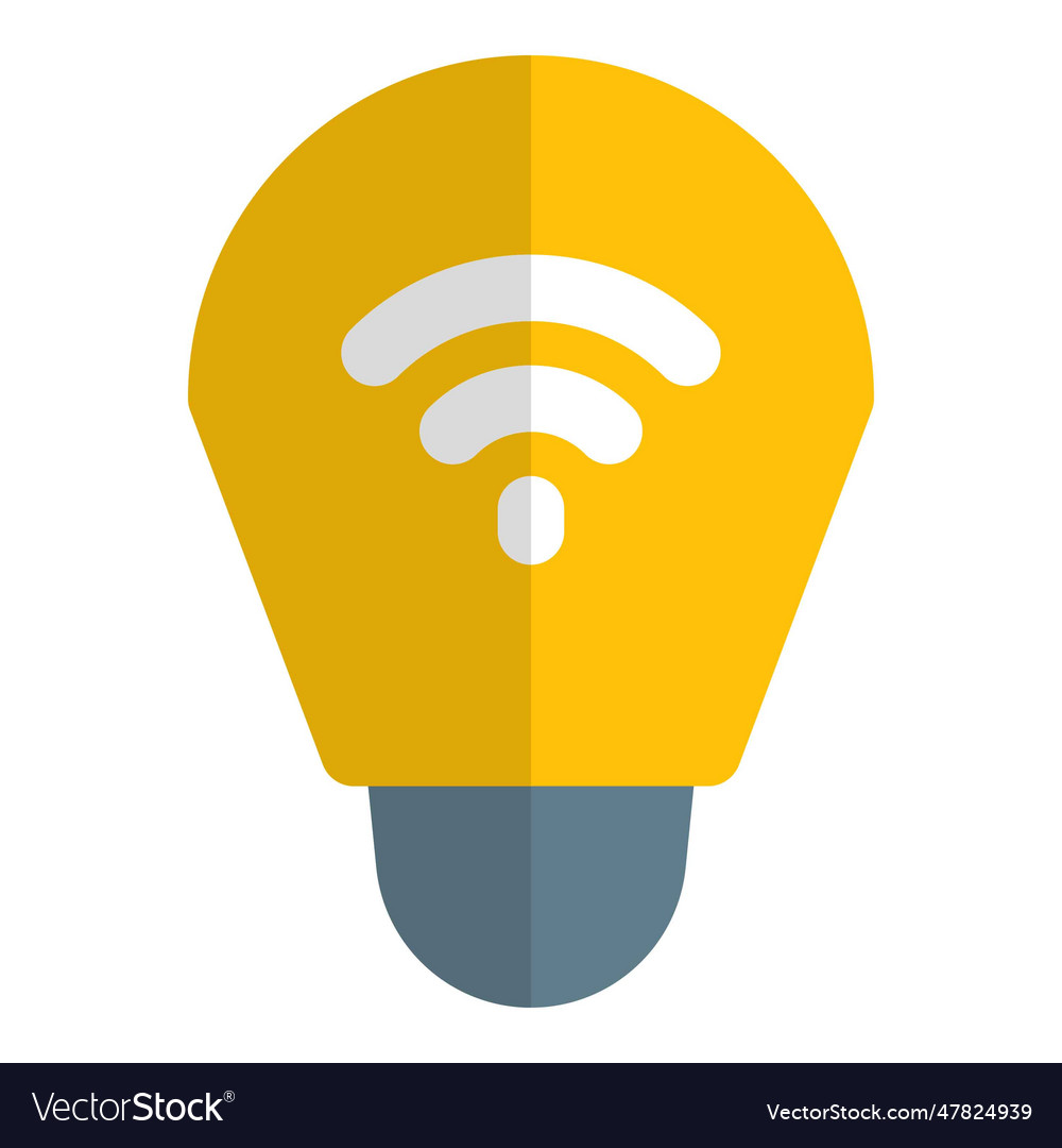 Smart bulb with lighting control functionality Vector Image