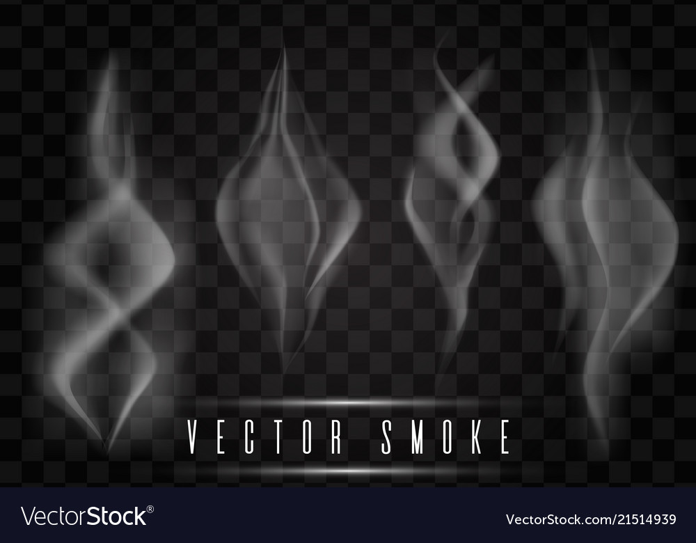 Smoke collection Royalty Free Vector Image - VectorStock
