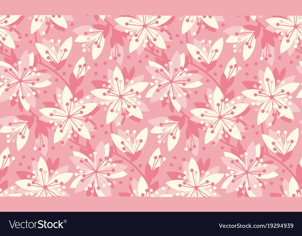 Spring floral seamless pattern Royalty Free Vector Image
