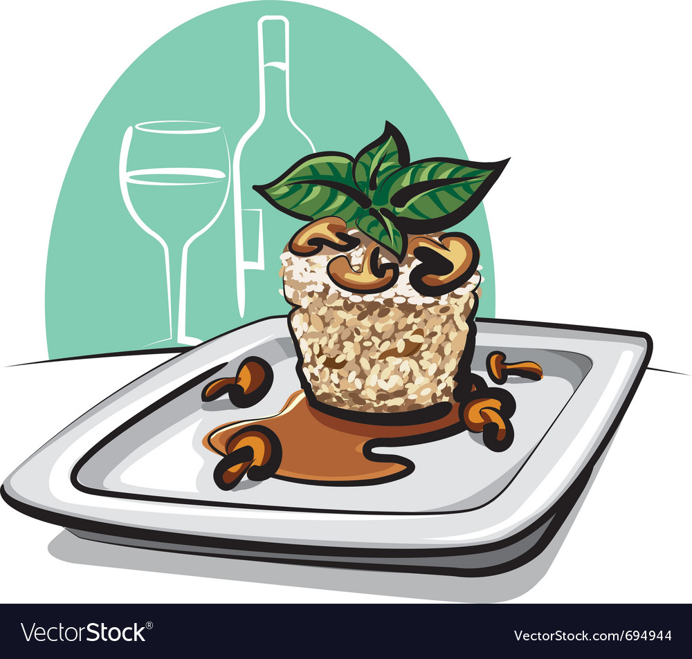 Risotto Royalty Free Vector Image - VectorStock