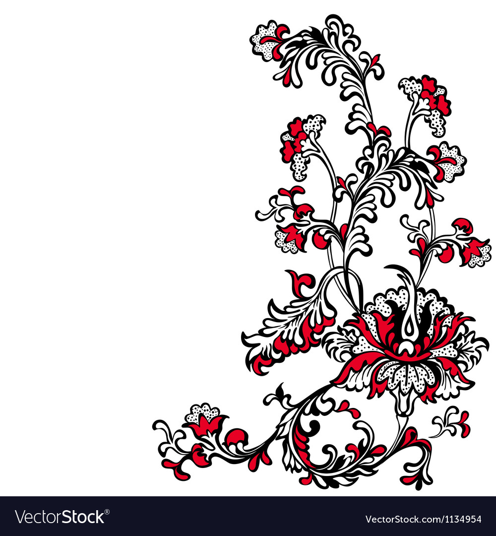 Abstract floral pattern Royalty Free Vector Image