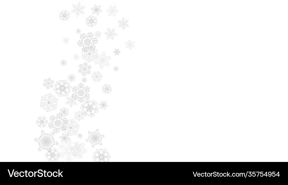 Christmas and new year snowflakes Royalty Free Vector Image