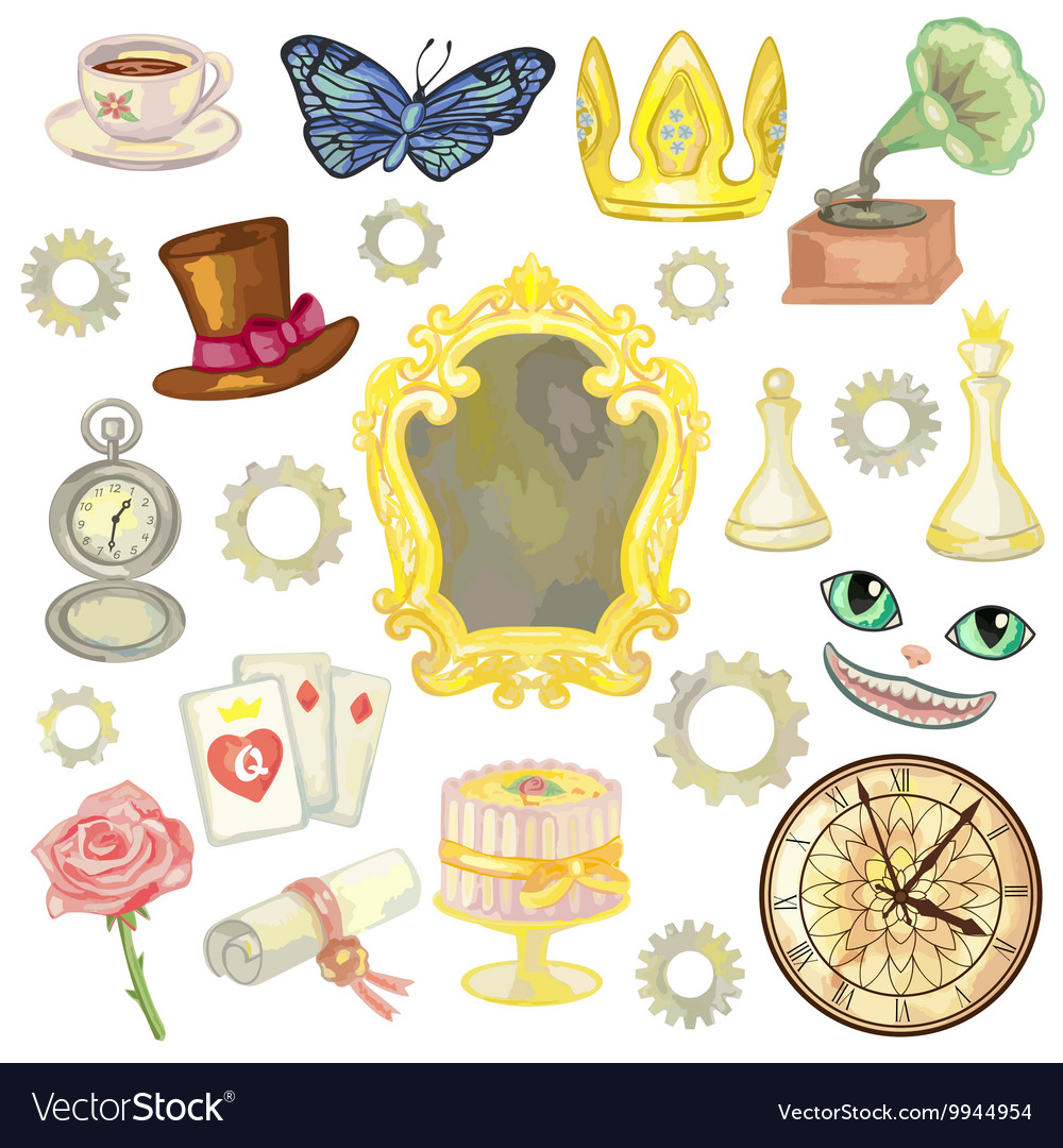 Fairy tale elements Royalty Free Vector Image - VectorStock Fairy tale elements Royalty Free Vector Image - VectorStock