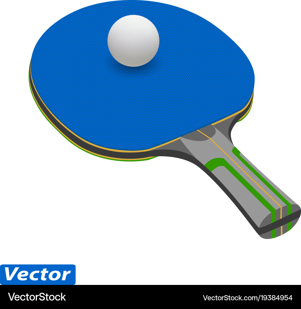 Racket for ping pong Royalty Free Vector Image