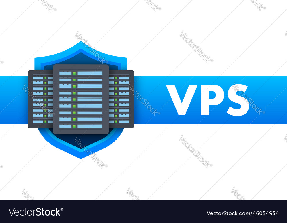 Vps virtual private server web hosting services Vector Image Vps virtual private server web hosting services Vector Image