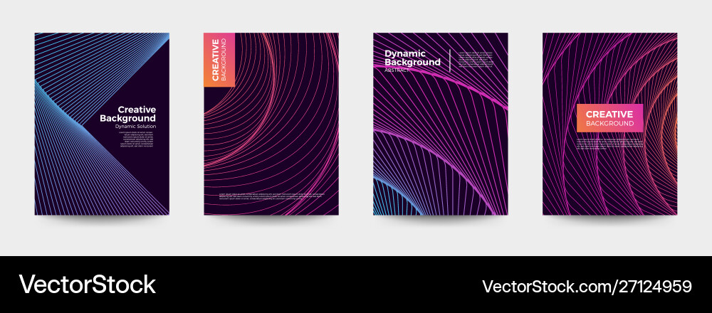 Cover design dynamic background Royalty Free Vector Image