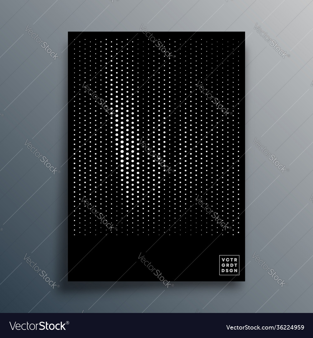 Halftone pattern design for flyer poster Vector Image