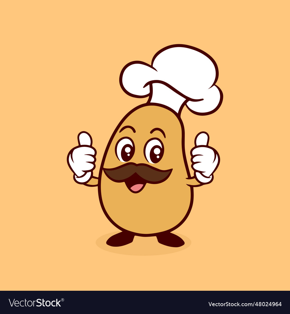 Cute potato chef cartoon character Royalty Free Vector Image Cute potato chef cartoon character Royalty Free Vector Image