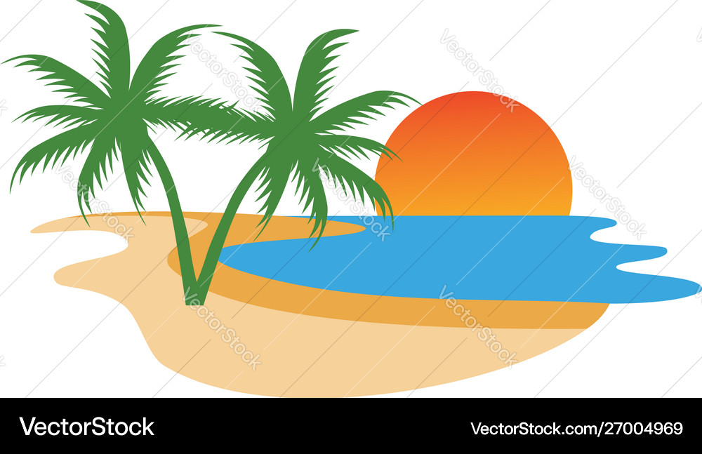 Beach Royalty Free Vector Image - VectorStock