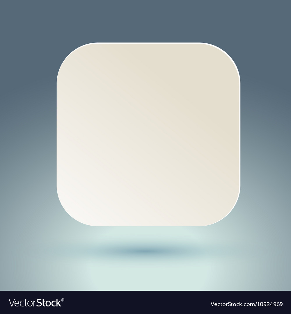 Blank square button Royalty Free Vector Image - VectorStock