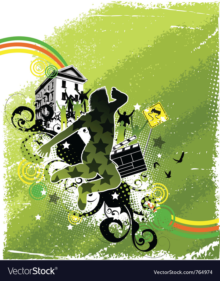 Abstract active background Royalty Free Vector Image