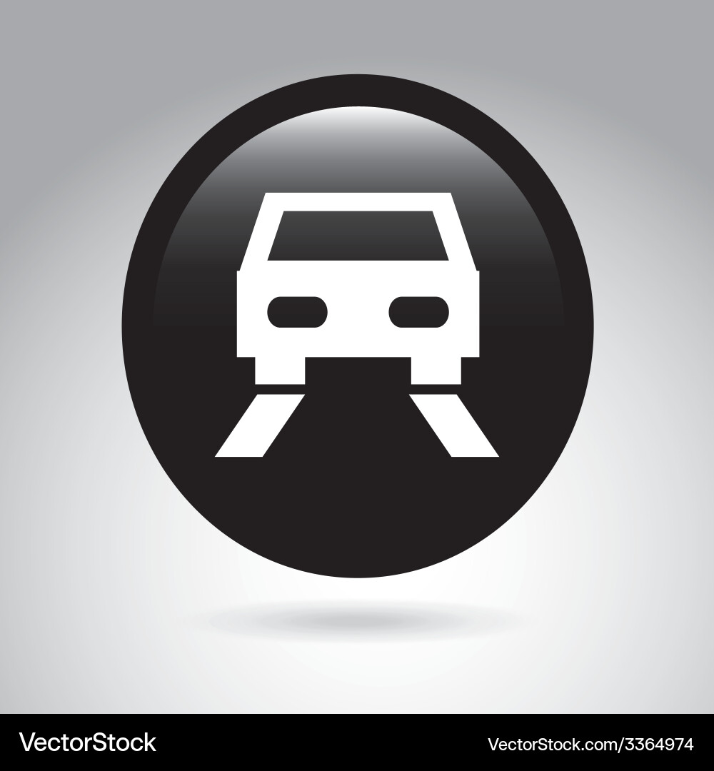 Car button design Royalty Free Vector Image - VectorStock