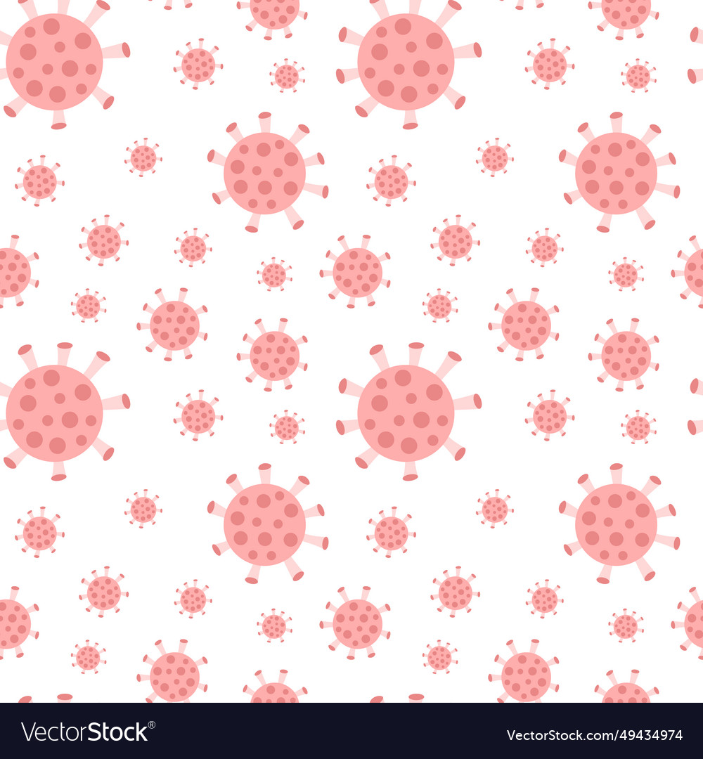 Virus seamless pattern Royalty Free Vector Image