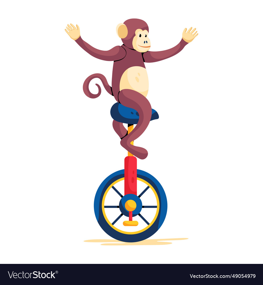 Circus monkey Royalty Free Vector Image - VectorStock