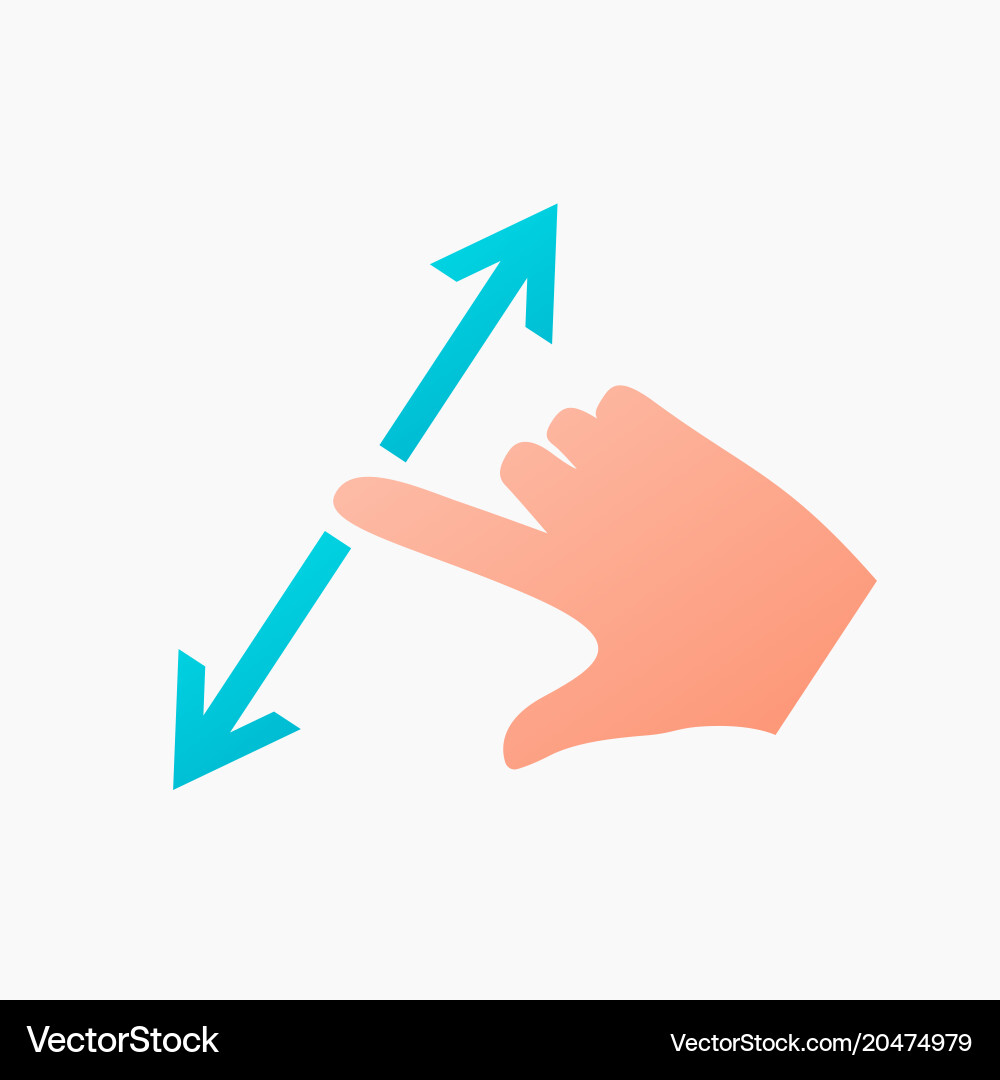 Screen swipe Royalty Free Vector Image - VectorStock