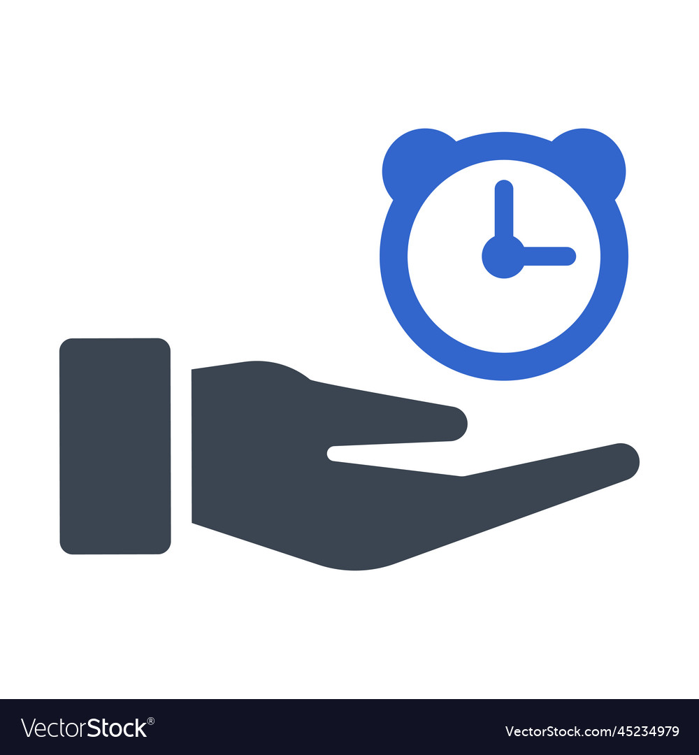Time management icon Royalty Free Vector Image