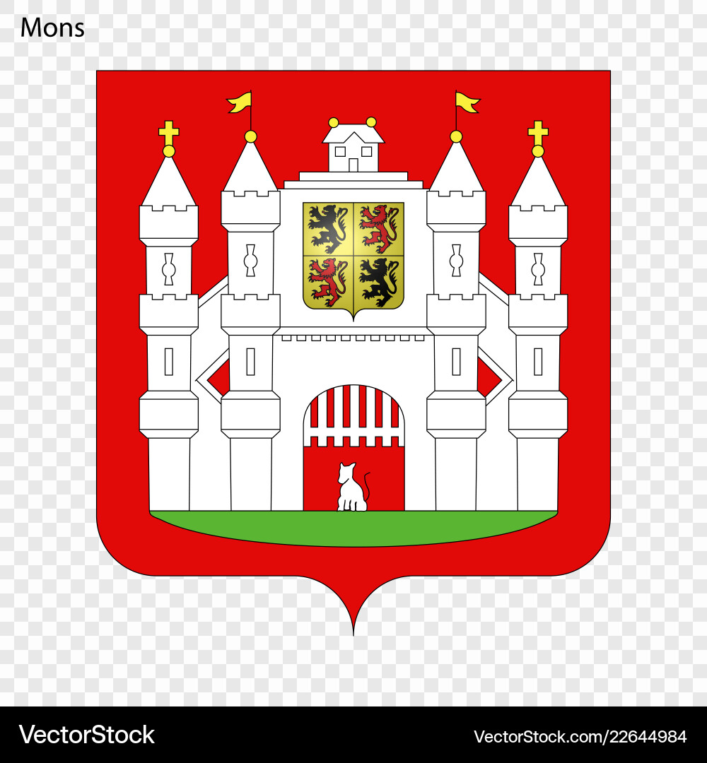 Emblem of mons Royalty Free Vector Image - VectorStock