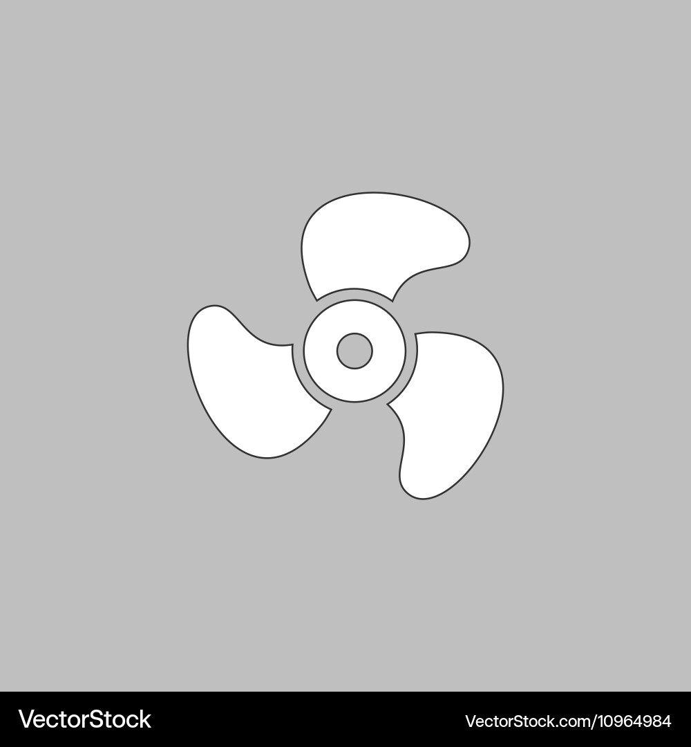Propeller computer symbol Royalty Free Vector Image