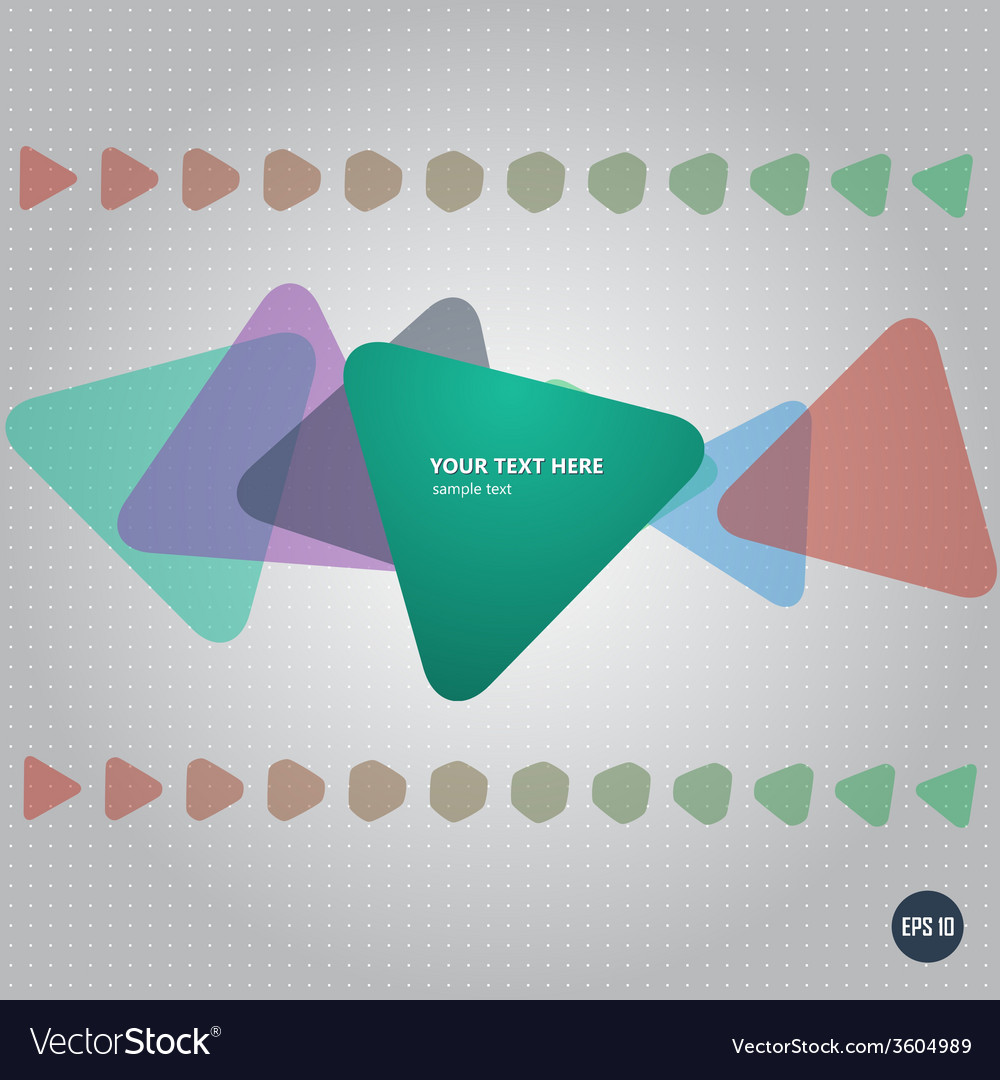 Abstract triangle Royalty Free Vector Image - VectorStock