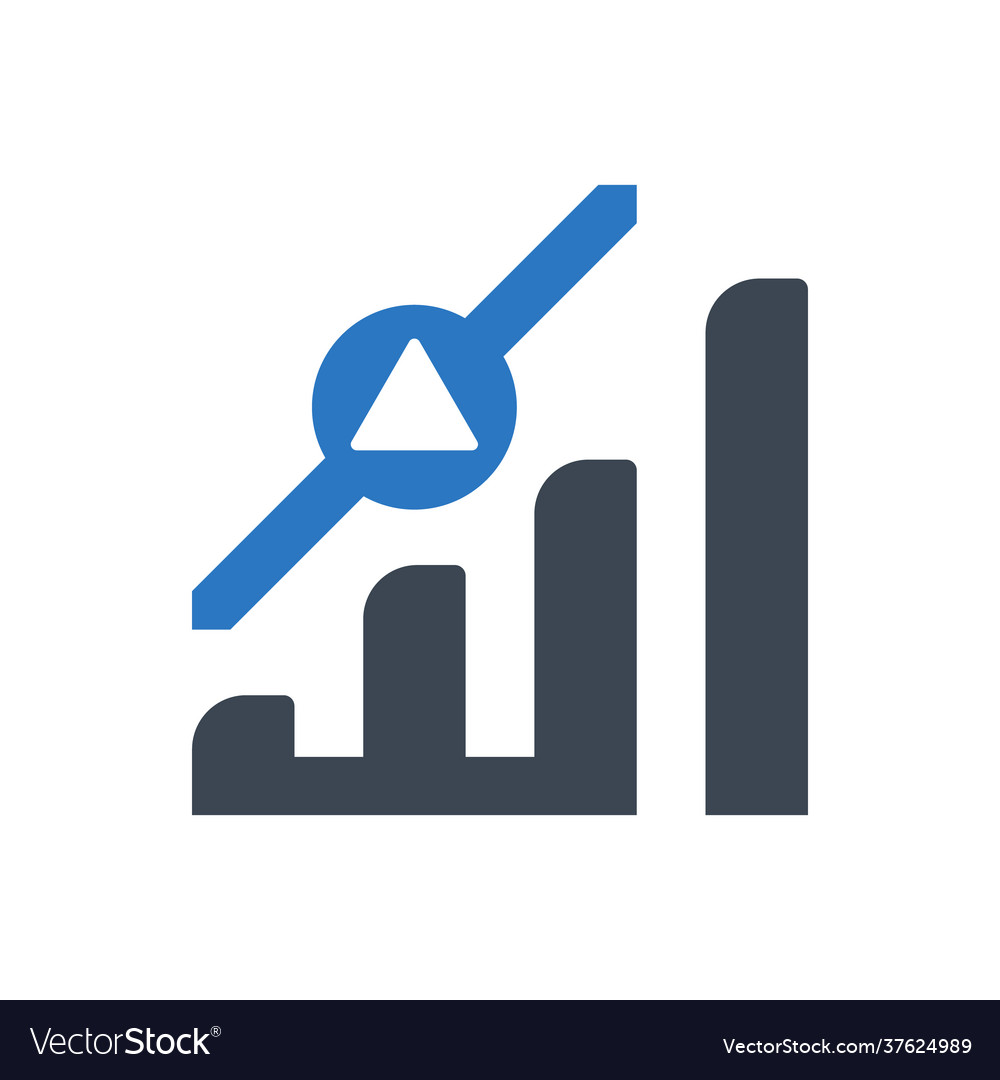Rate increase icon Royalty Free Vector Image - VectorStock