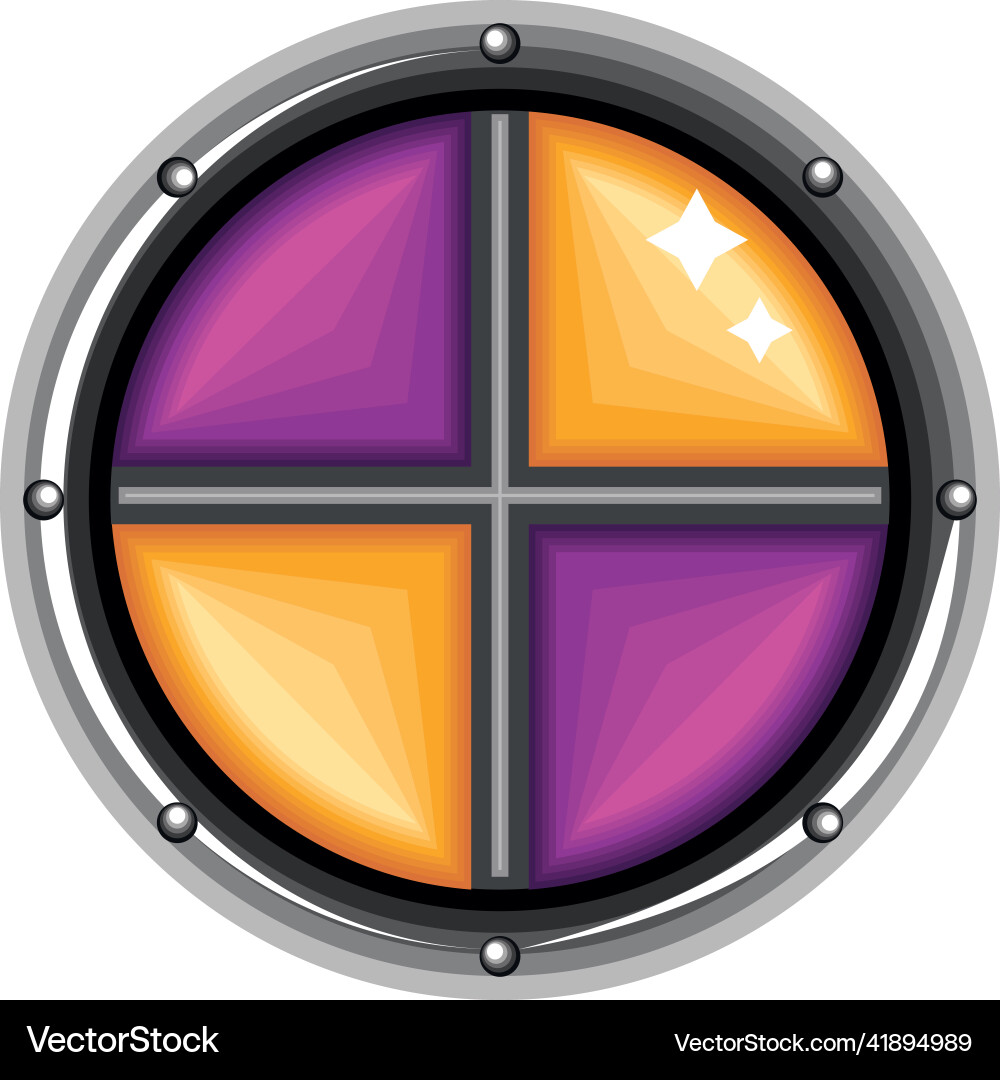Round shiny shield Royalty Free Vector Image - VectorStock