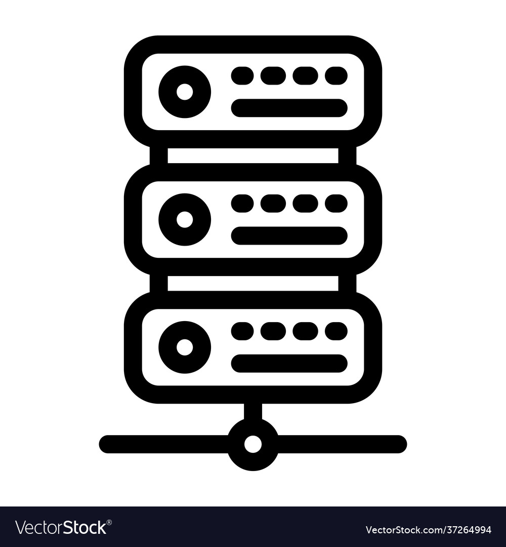Network server Royalty Free Vector Image - VectorStock