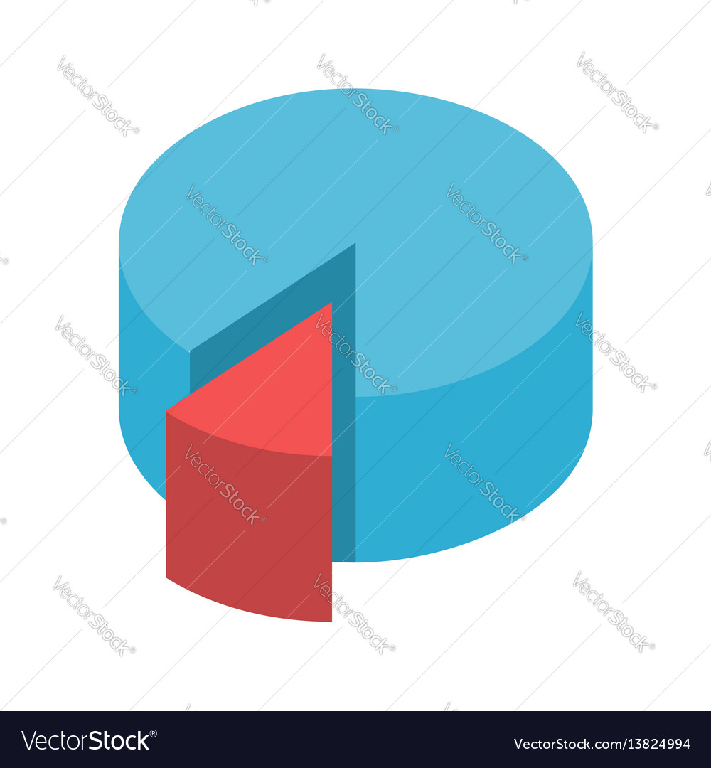 Pie Chart Icon - Data Visualization Royalty Free Vector