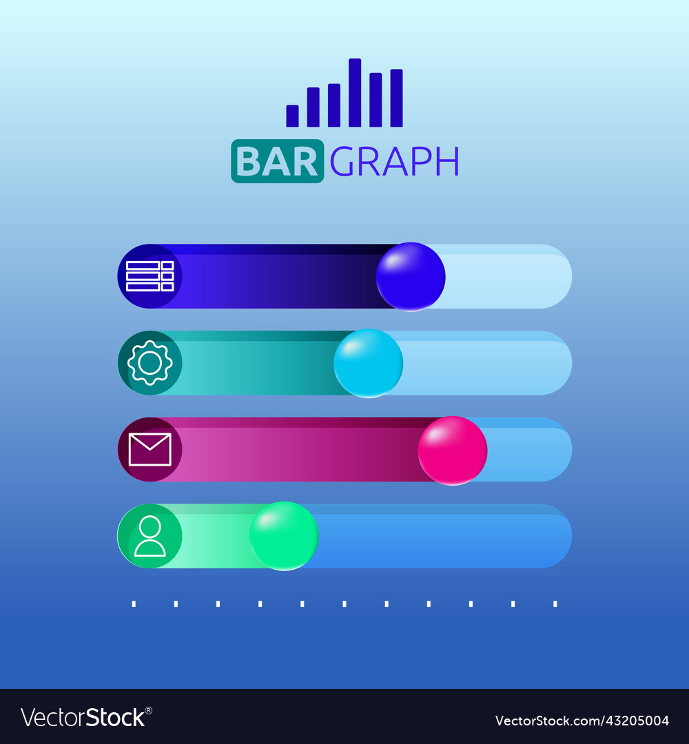 Bar graph chart business statistic data Royalty Free Vector Bar graph chart business statistic data Royalty Free Vector
