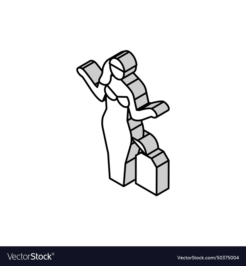 Doll Sex Toy Isometric Icon Royalty Free Vector Image