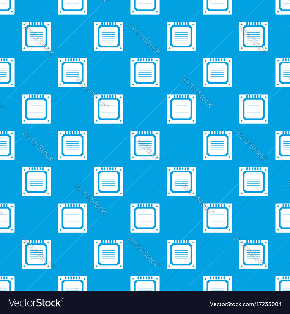 Modern Multicore Cpu Pattern Seamless Blue Vector Image