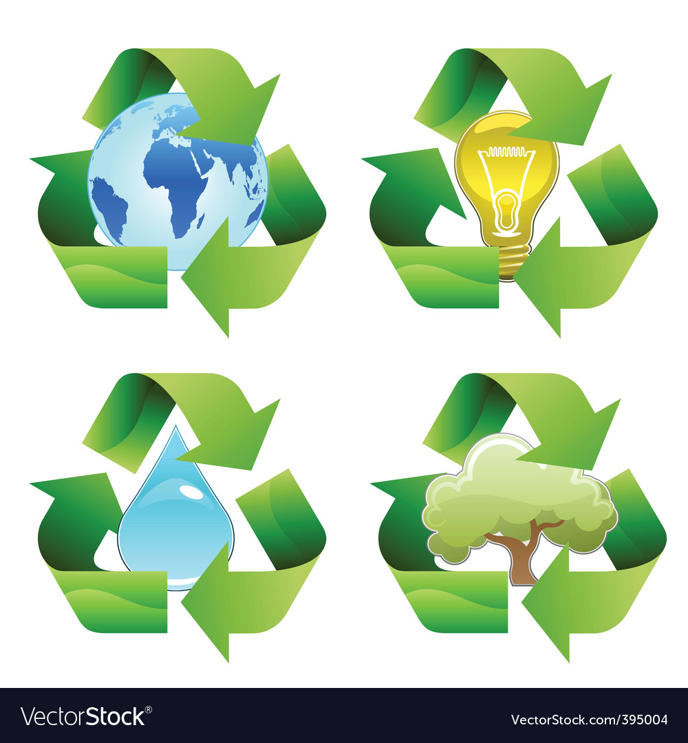 Recycle symbols Royalty Free Vector Image - VectorStock