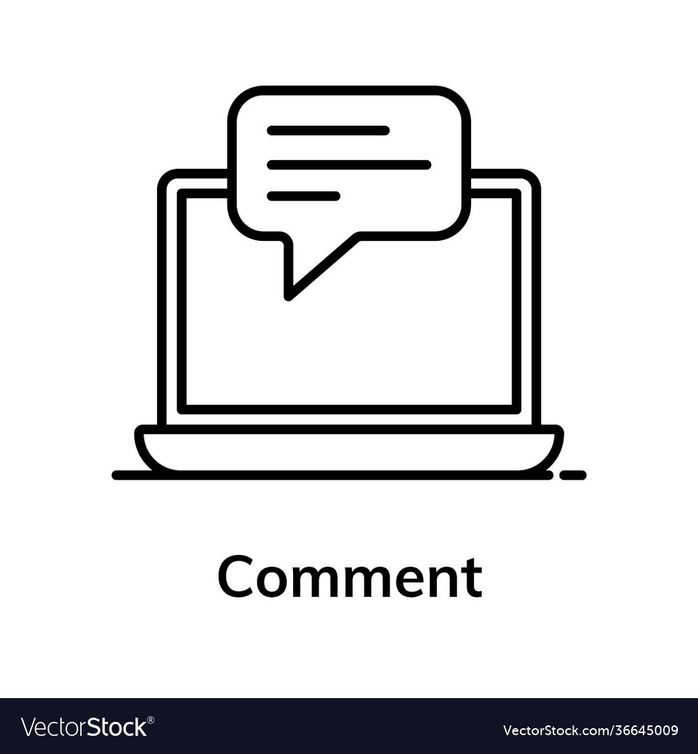 Comment Royalty Free Vector Image - VectorStock