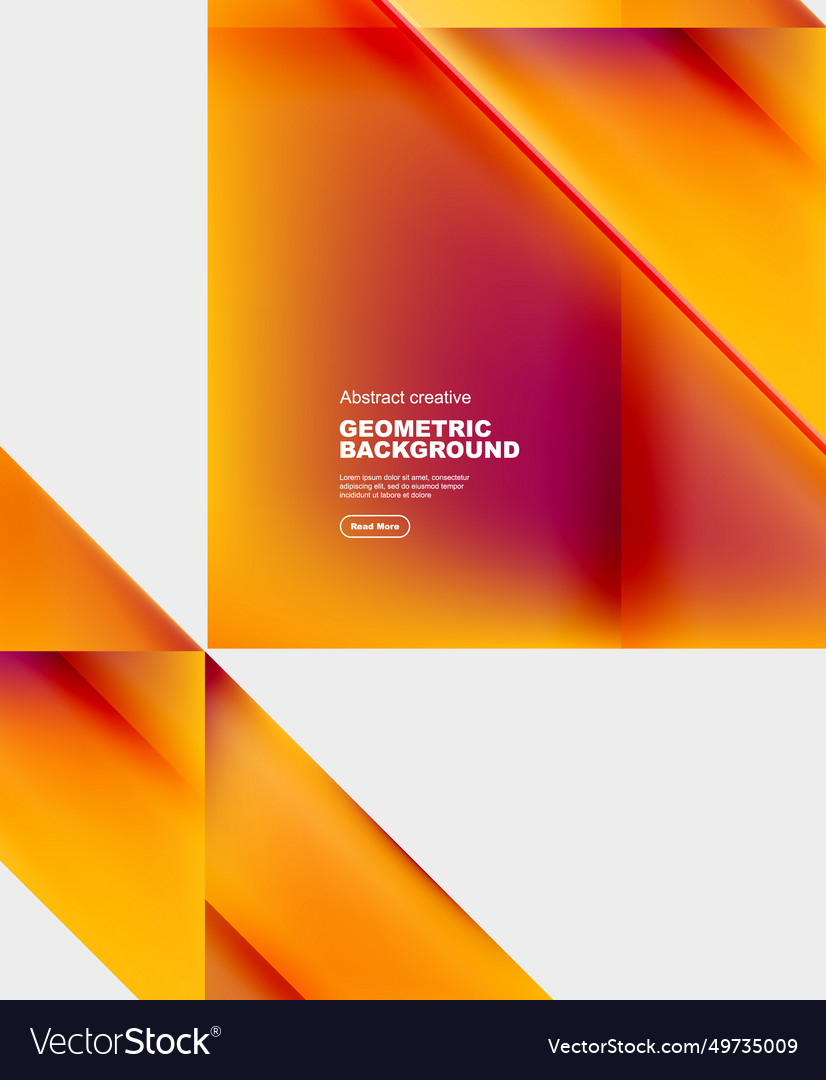 Gradient triangles abstract background Royalty Free Vector