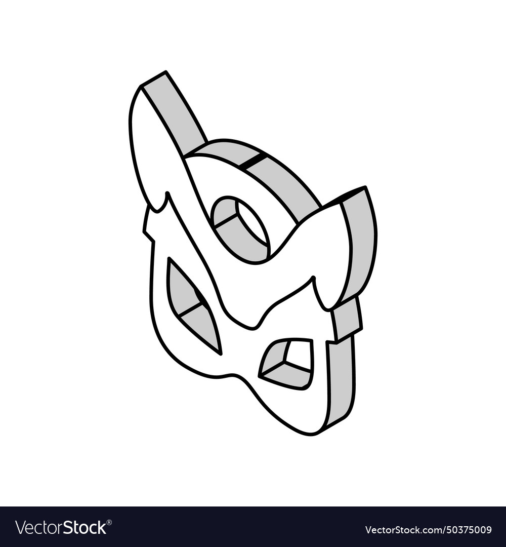 Mask Sex Toy Isometric Icon Royalty Free Vector Image