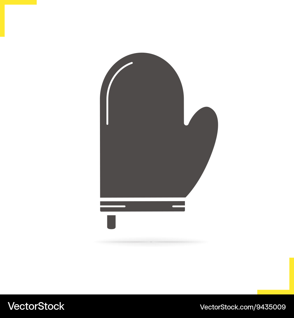 Oven mitt icon Royalty Free Vector Image - VectorStock