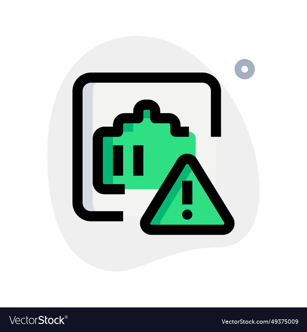 Signaling problems in ethernet network connection Vector Image