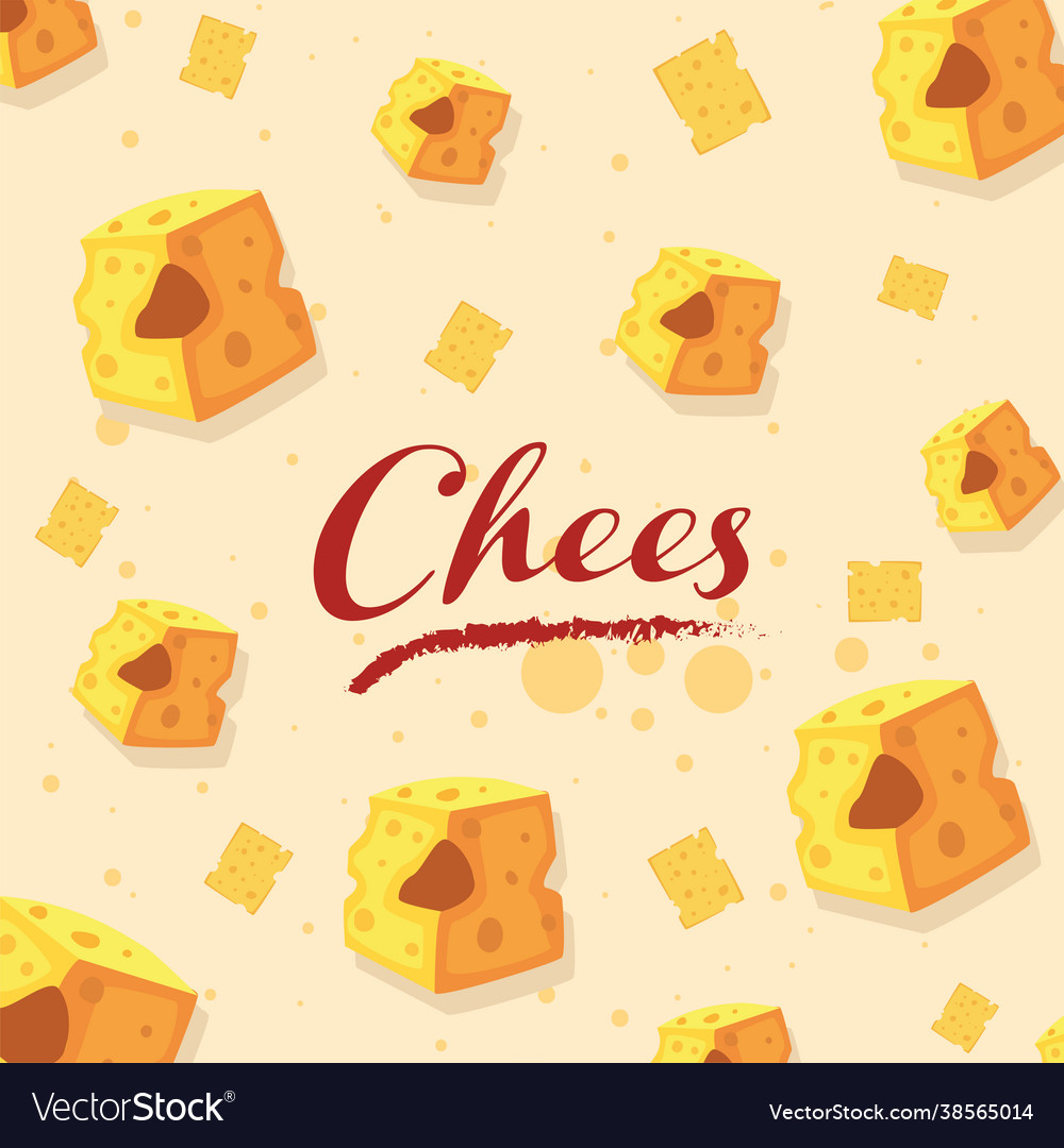 Pattern cheese Royalty Free Vector Image - VectorStock