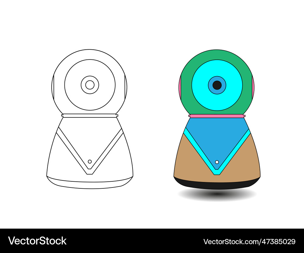 Cctv camera icons image cc tv in digital Vector Image