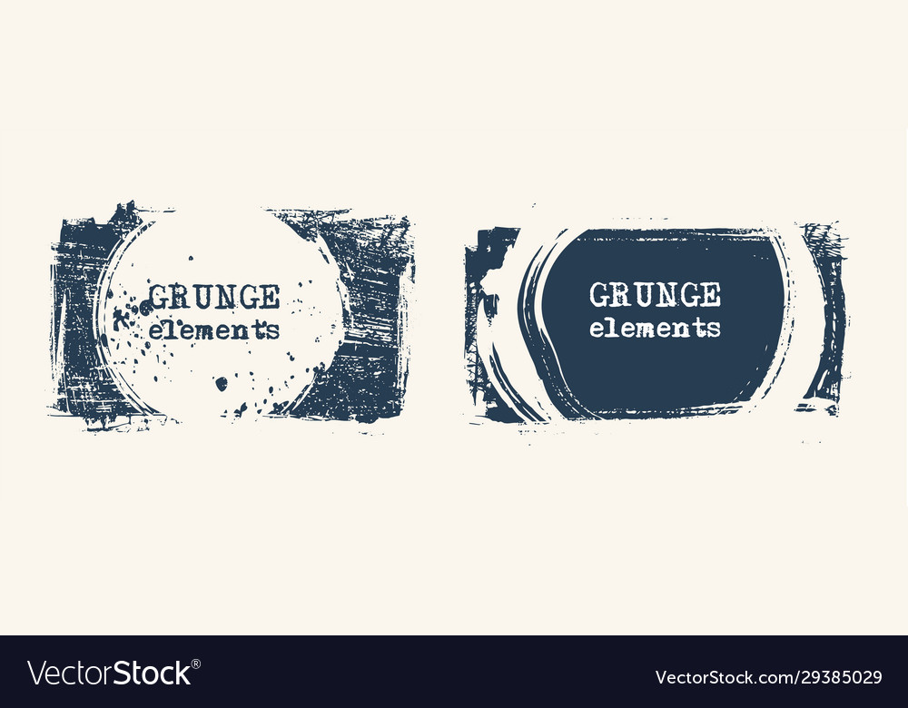 Set grunge background ink background retro Vector Image