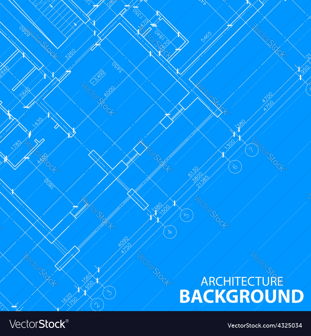 Blueprint best architecture model Royalty Free Vector Image