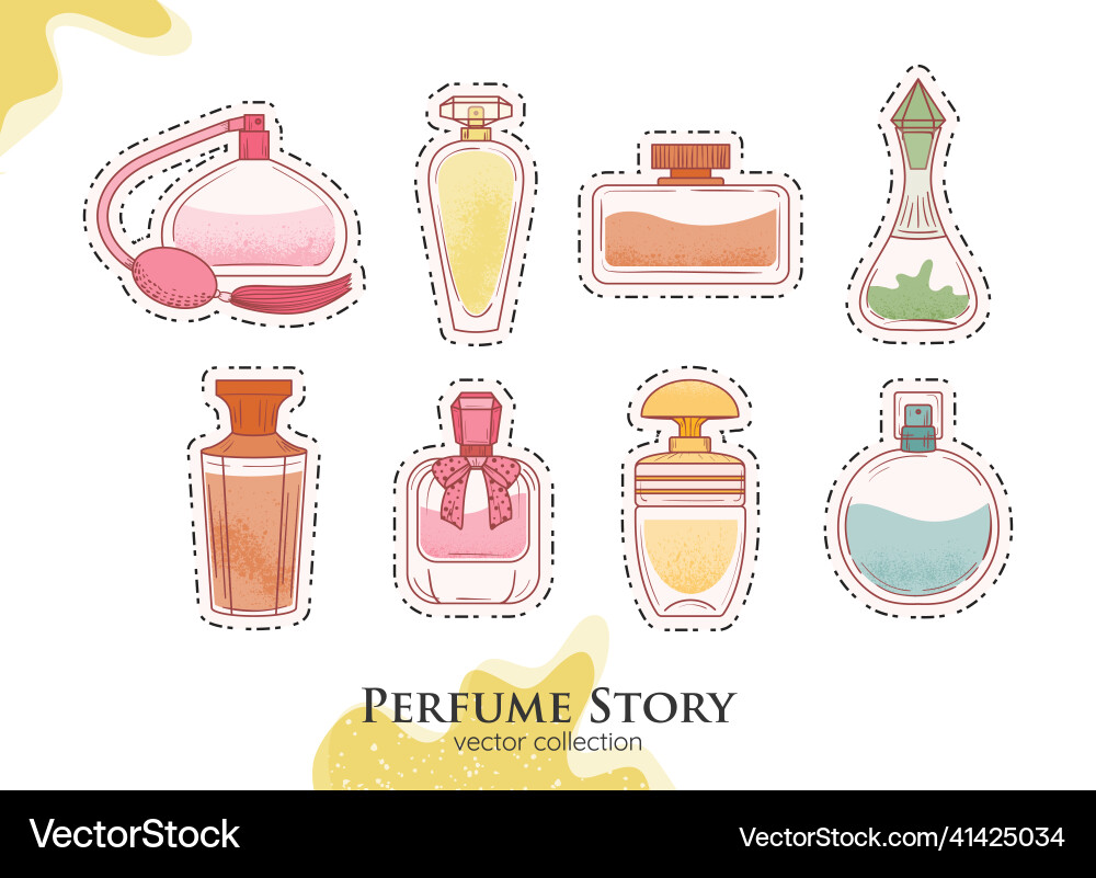 Classic perfume glamour fragrances Royalty Free Vector Image