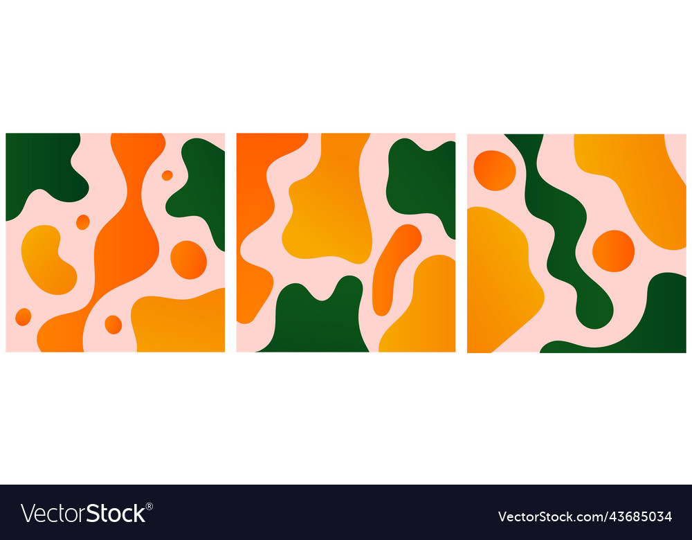 Set of abstract with hand Royalty Free Vector Image