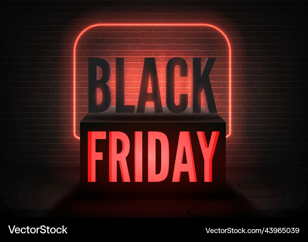 Black friday luxury store poster design Royalty Free Vector
