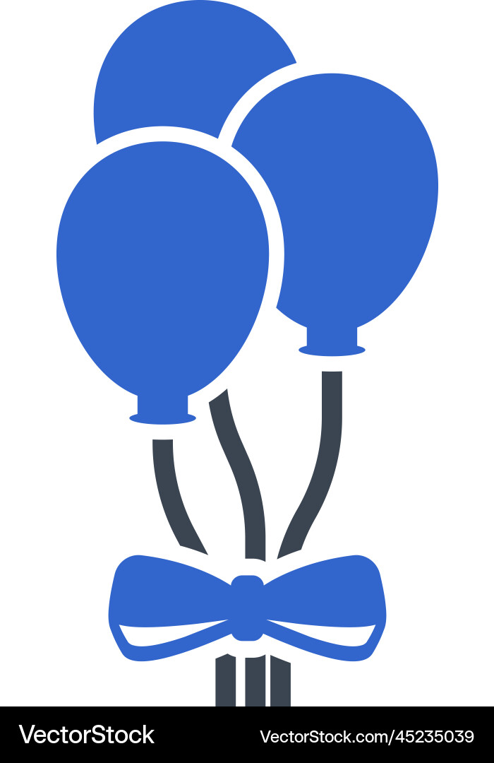 Decoration balloon icon Royalty Free Vector Image