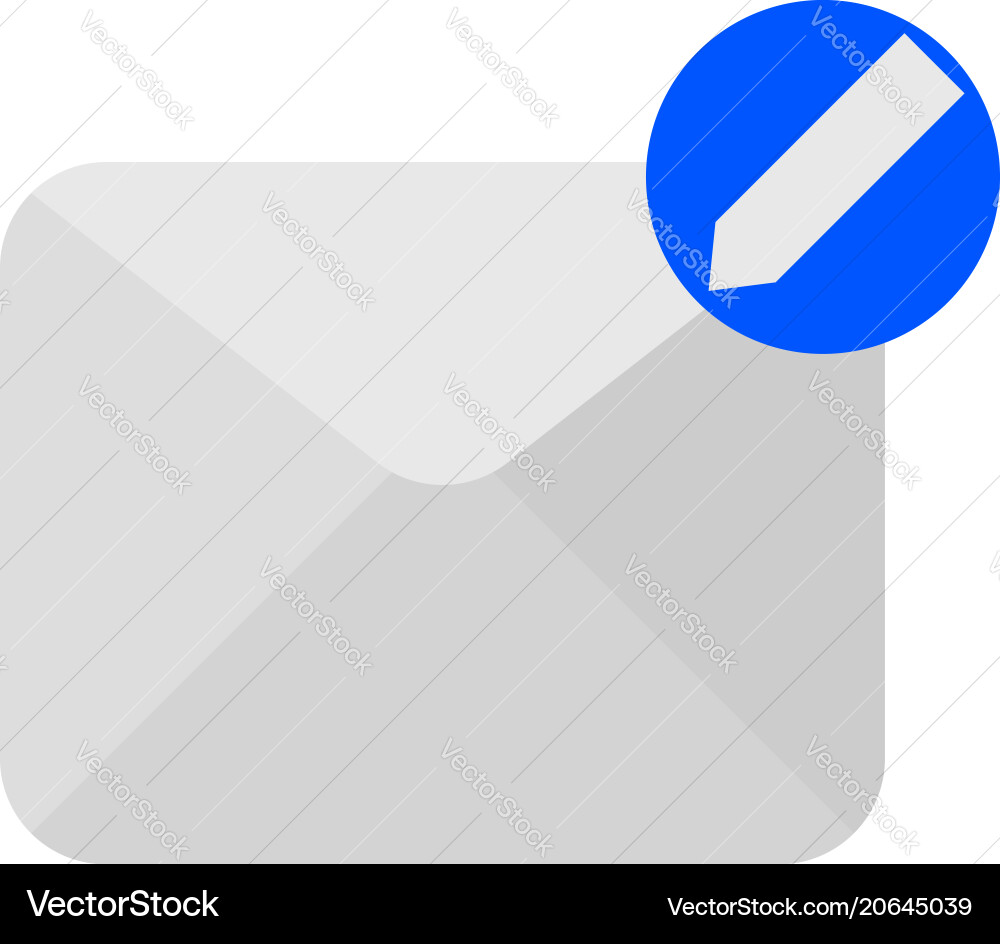 Editing a message Royalty Free Vector Image - VectorStock