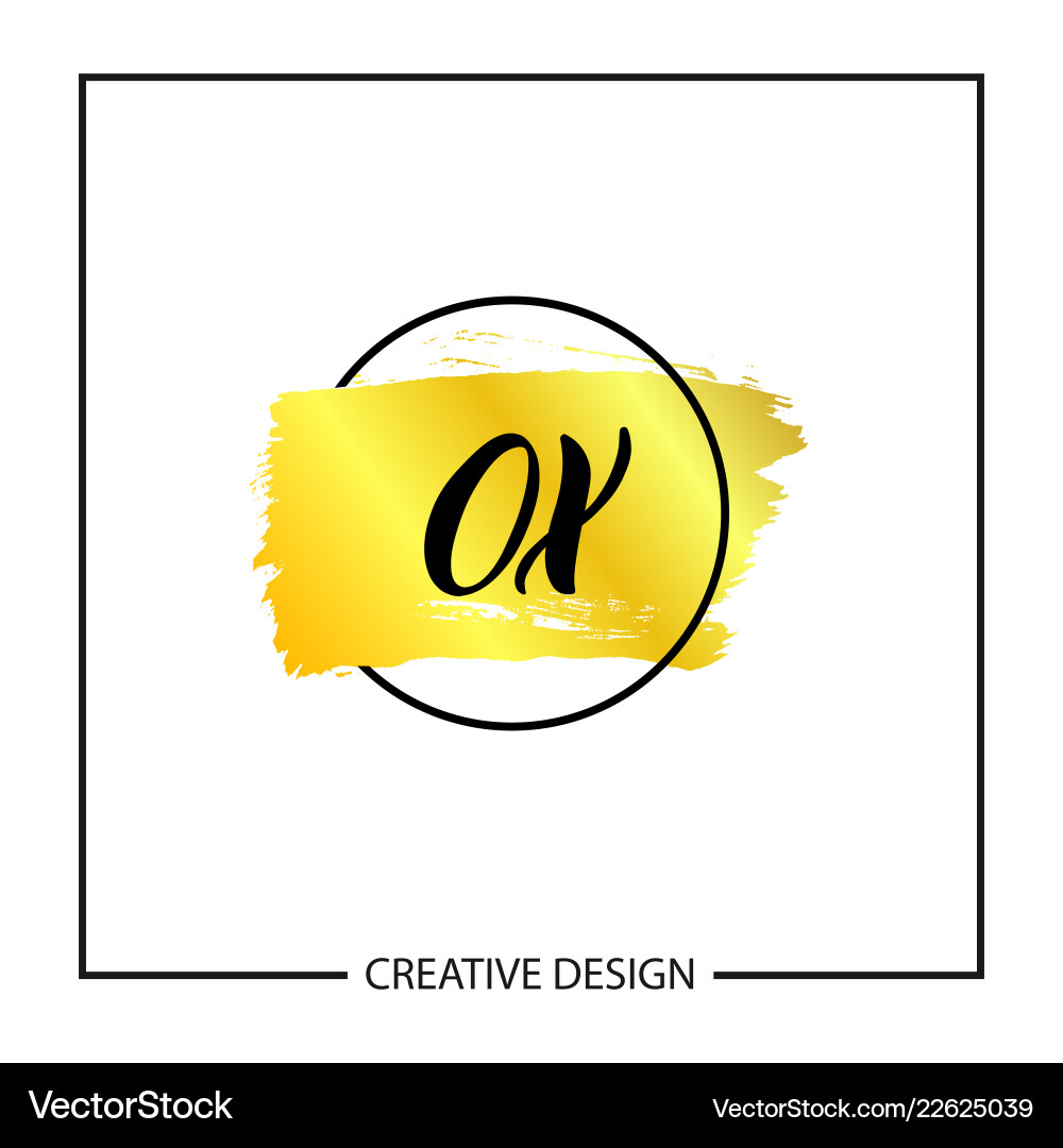 Initial letter ox logo template design Royalty Free Vector
