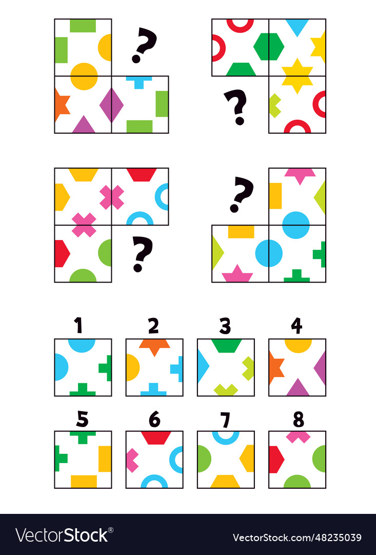 Match the picture matching game educational game Vector Image